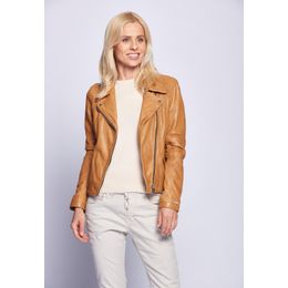 Maze Damen Lederjacke "173Indiana", braun, Gr. L, Obermaterial: 100% Lammleder. Futter: 100% Polyester, Jacken