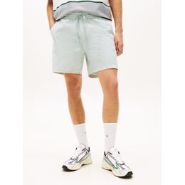 Tommy Jeans Herren Shorts "TJM LINEN BLEND STRIPE"bahama gr&uuml;n stripes, Gr. L, unifarben, Web, Obermaterial: 55% Leinen, 45% Baumwolle, Hosen, Regular