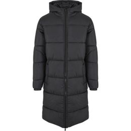 Urban Classics Herren Winterjacke "Urban Classics Mens Long Puffer Coat", schwarz, Gr. M, unifarben, 100% Polyester, Jacken