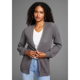 Kangaroos Damen Strickjacke, grau, Gr. 36, Strick, Obermaterial: 100% Polyacryl, Strickjacken, aus kuscheligem Strick