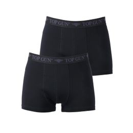 Top Gun Herren Boxershorts "Doppelpack TGUW001", Gr. M, schwarz, Obermaterial: 95% Baumwolle, 5% Elastan, Unterhosen