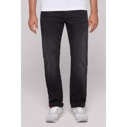 CAMP DAVID Herren Comfort-fit-Jeans, schwarz, Gr. 38, Abriebeffekte, Sweatware, Material: 68% Baumwolle, 16% Polyester, 14% Lyocell, 2% Elasthan,