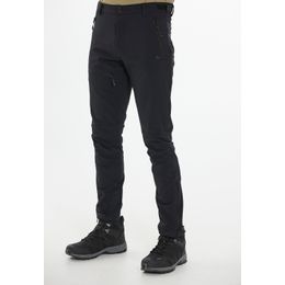 WHISTLER Herren Softshellhose "Rexburg", schwarz, Gr. XL, unifarben, 75% Nylon, 15% Polyester, 10% Elasthan, Hosen, mit verstellbarem Saum