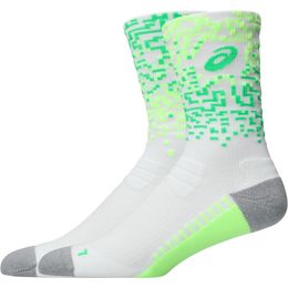 asics Sportsocken Herren Gr&ouml;&szlig;e 43/45 dunkelgrau / apfel / hellgr&uuml;n / wei&szlig;