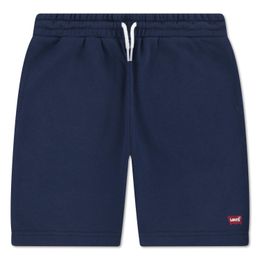 Sweatshorts LEVI'S KIDS "LVB MINI BATWING SHORTS", M&auml;dchen, Gr. 12 (152), N-Gr, marineblaus, Sweatware, Obermaterial: 60% Baumwolle, 40% Polyester, unifarben, normal kurz, Hosen Sweatshorts, for Boys