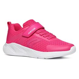 Geox Damen Sneaker "J SPRINTYE GIRL", Gr. 24, pink, Synthetik, Textil, Schuhe, Freizeitschuh, Schlupfschuh mit Klettverschluss