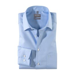 OLYMP Herren Businesshemd "Luxor comfort fit", blau, Gr. 46, Web, Obermaterial: 100% Baumwolle, Hemden