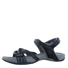 Hi-Tec Damen Sandale "Hi-Tec Sandalen Savanna II", Gr. 39schwarz, anthrazit, Polyester + Polyurethanband + Multi-Elastan, Schuhe