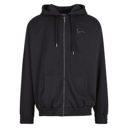 Karl Kani Herren Sweater "Karl Kani Karl Kani Authentic Star Logo OS Full Zip Hoodie", schwarz, Gr. L, bedruckt, 80% Baumwolle, 20% Polyester,