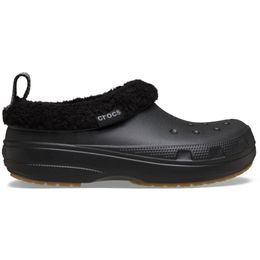 Crocs Damen Clog "Unisex Classic Lined Shorty", Gr. 48, schwarz, Croslite , Schuhe, Regenschuh, Outdoorschuh, Hausschuh mit Warmfutter