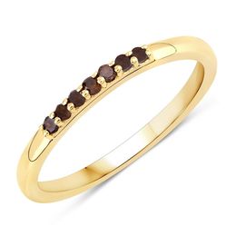 Rafaela Donata Damen Fingerring "K730", 56, Diamantengelbgold, Diamanten, Fingerringe, aus Sterling Silber