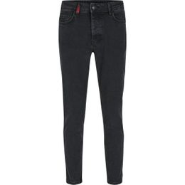 2Y Premium Herren Bequeme Jeans "2Y Premium Herren 2Y Basic Slim Fit Denim"washedschwarz, Gr. 28, unifarben, 98% Baumwolle, 2% Elasthan, Jeans