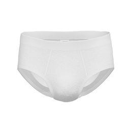 Ammann Herren Slip "Slip mit Eingriff Day Classic / Doppelripp", Gr. 8, wei&szlig;, Obermaterial: 100% Baumwolle CO., Unterhosen