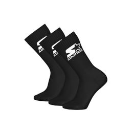 starters STARTER Damen Kurzsocken "Socken STARTER 3pk Crew Socks 3er Pack", Gr. 43, schwarz, Obermaterial: 57% Baumwolle CO. 33% Polyester PES. 5% Polyamid