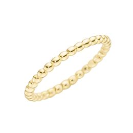 Luigi Merano Damen Goldring "in Kugel-Design, Gold 375", 52, Gelbgold 375, gold, Gelbgold 375, Fingerringe