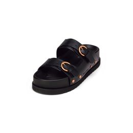 Marc O'Polo MARC O'POLO Damen Sandale "mit verstellbaren Riemen", Gr. 41, schwarz, Obermaterial: 100% Leder, unifarben, Schuhe
