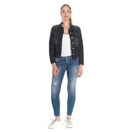 Damen Bequeme Jeans "PULPC", blau, Gr. 28, Le Temps Des Cerises, 92% Baumwolle, 8% Elasthan, Jeans, in tollem Used-Look
