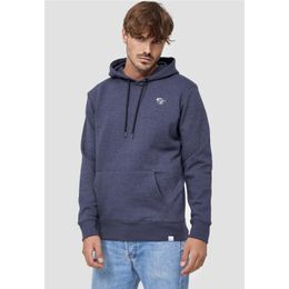 MIKON Herren Kapuzensweatshirt, blau, Gr. M, unifarben, 65% Baumwolle, 35% Polyester, Sweatshirts, im sportlichen Design