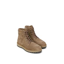 Marc O'Polo MARC O'POLO Herren Winterboots "JACK", Gr. 42taupe, Veloursleder, unifarben, Schuhe, Schn&uuml;rboots, Stiefelette mit gepolstertem Schaftrand