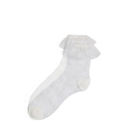 K by KARL LAGERFELD Karl Lagerfeld Socks female Beige, White size One Size