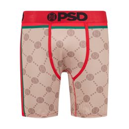 PSD Herren Boxershorts "PSD EMBLEM LUXURY", Gr. L, beige, 88% Polyester, 12% Elasthan, Unterhosen