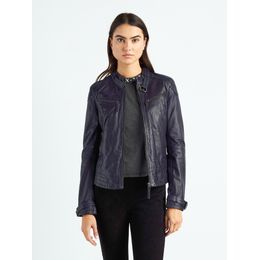 Maze Damen Lederjacke "31Ryana", lila, Gr. L, Obermaterial: 100% Lammleder; Futter: 100% Baumwolle; &Auml;rmelfutter: 100% Polyester, Jacken
