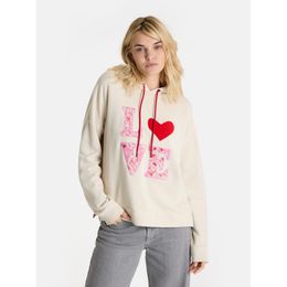 LIEBLINGSST&Uuml;CK Hoodie LIEBLINGSST&Uuml;CK "LivL", Damen, Gr. L, 130, beige, 100% Baumwolle, normal, ohne Ausschnitt, Sweatshirts Hoodie, aus 100% Baumwolle