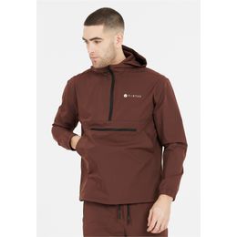 Virtus Herren Trainingsjacke "Jayson", braun, Gr. L, unifarben, 88% Polyamid, 12% Elasthan, Jacken, Im Anorak-Design mit Stretchfunktion
