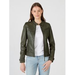 Maze Damen Lederjacke "31Ryana", gr&uuml;n, Gr. M, Obermaterial: 100% Lammleder. Futter: 100% Baumwolle. &Auml;rmelfutter: 100% Polyester, Jacken