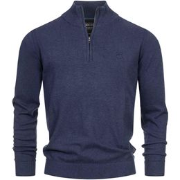 INDICODE Herren Troyer "Lillamos", blau, Gr. XXL, unifarben, Strick, Obermaterial: 80% Baumwolle, 20% Polyamid, Pullover