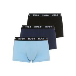 HUGO Underwear "TRUNK TRIPLET PACK" Packung, 3 Stk. mit Logoschriftzug auf dem Bund