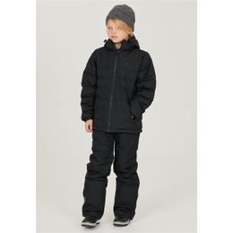 WHISTLER Jungen Outdoorjacke "Carseno Jr.", schwarz, Gr. 164, unifarben, 100% Polyester, Jacken, mit wasserabweisender Eigenschaft
