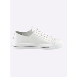 Andrea Conti Damen Sneaker, Gr. 41wei&szlig;, Glattleder, Leder, Rindsleder, Schuhe