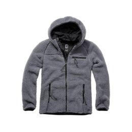 Brandit Herren Anorak "Brandit Herren Teddyfleece Worker Jacket", grau, Gr. L, unifarben, 100% Polyester, Jacken