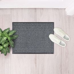 Fu&szlig;matte ANDIAMO, B:80cm H:5mm L:120cm, grau, Kunstfaser, Au&szlig;enbereich, Teppiche, "Easy, Made in Netherlands", Schmutzfangmatte, rutschhemmend,