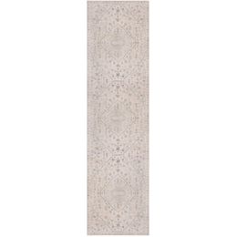 Teppich FLAIR RUGS "Teo", beige (natur), B:60cm H:4mm L:230cm, Kunstfaser, Teppiche, Teppich, Waschbarer Traditioneller Teppich