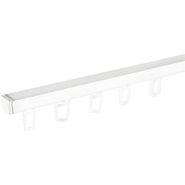 Gardinenschiene SN DECO GROUP, L:400cm T:1,87cm, wei&szlig;, Aluminium, Gardinenstangen, "Objektschiene RS", vorgebohrt, Aluminium, Innenlauf,
