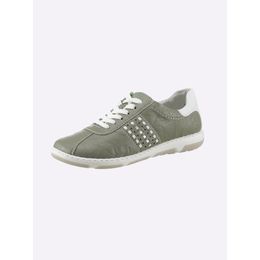 Rieker Damen Sneaker, Gr. 41, gr&uuml;n, Lederimitat, Schuhe