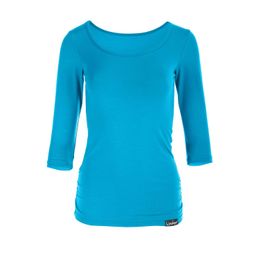 WINSHAPE Damen 3/4-Arm-Shirt "WS4", blau, Gr. L, 90% Baumwolle, 10% Elasthan, Shirts