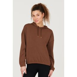 Endurance Damen Kapuzensweatshirt "Timmia", braun, Gr. 36, unifarben, 51% Polyester, 44% Modal, 5% Elasthan, Sweatshirts, in zeitlosem Farbton