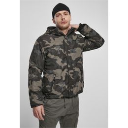 Brandit Herren Allwetterjacke "Brandit Herren Windbreaker Frontzip"schwarzcamo, Gr. 4XL, unifarben, 100% Polyester, Jacken