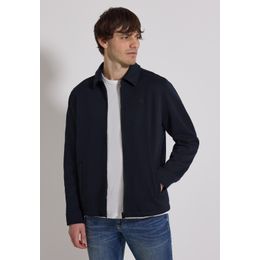 Street One MEN Herren Blouson, schwarz, Gr. M, unifarben, Web, Obermaterial: 62% Baumwolle, 38% Polyester. Futter: 100% Polyester, Jacken, mit