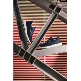 Rieker Herren Slip-On Sneaker, Gr. 41, blau, Textil, Schuhe, Slipper, Halbschuh, Freizeitsneaker zum Schlupfen