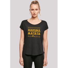 F4NT4STIC Damen T-Shirt "K&ouml;nig der L&ouml;wen Hakuna Matata", schwarz, Gr. XS, Obermaterial: 100% Baumwolle, Shirts, Print