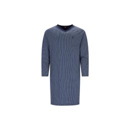 Hajo Herren Hausanzug "Nachthemd", Gr. S, blau, Obermaterial: 100% Baumwolle CO., Homewear-Sets