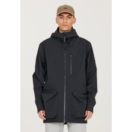 SOS Herren Softshelljacke "Tulum", schwarz, Gr. M, unifarben, 92% Nylon, 8% Elasthan, Jacken, mit 15.000 mm Wassers&auml;ule