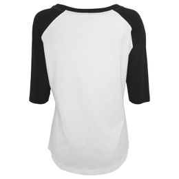 Merchcode Damen Kurzarmshirt "Merchcode Damen", schwarz-wei&szlig;, Gr. M, bedruckt, 100% Baumwolle, Shirts