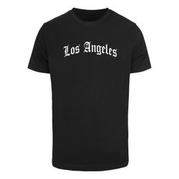 MisterTee Herren T-Shirt "MisterTee Herren Los Angeles Wording Tee", schwarz, Gr. L, bedruckt, 100% Baumwolle, Shirts