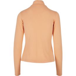 Urban Classics Damen Langarmshirt "Urban Classics Damen Ladies Modal Turtleneck Longsleeve", beige, Gr. L, unifarben, 77% Modal, 23% Polyester, Shirts