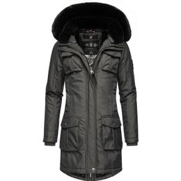 Navahoo Damen Wintermantel "Tiniis", grau, Gr. S, Oberstoff: 56% Nylon, 44% Polyester. Futter: 100% Polyester. Wattierung: 100% Polyester.